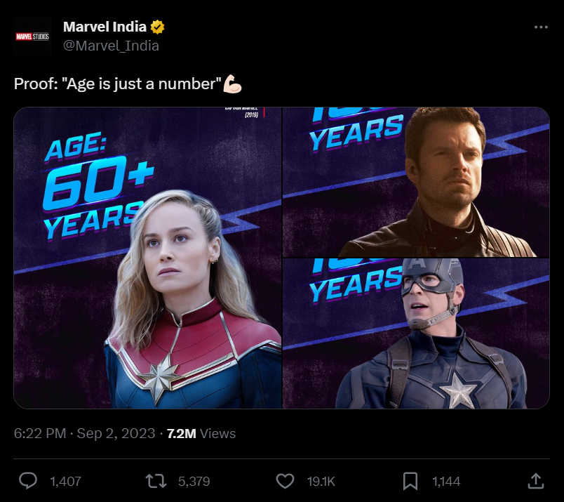 Umur Captain Marvel Akhirnya Terungkap, Jadi Salah Satu Anggota ...