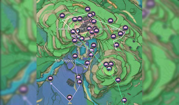 Rute Farming Sakura Bloom di Genshin Impact - KINCIR.com