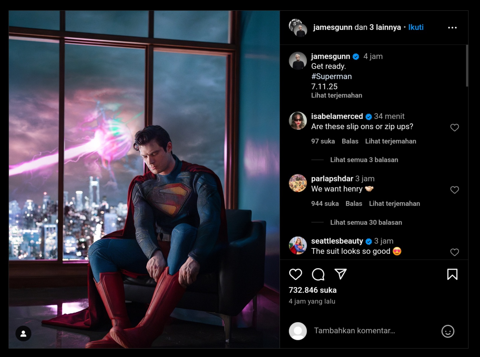 Kostum Superman Versi DC Universe-nya James Gunn Akhirnya Terungkap ...