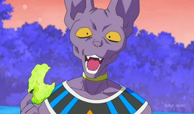 7 Makanan Bumi Favorit Beerus The Destroyer di anime Dragon Ball Super ...
