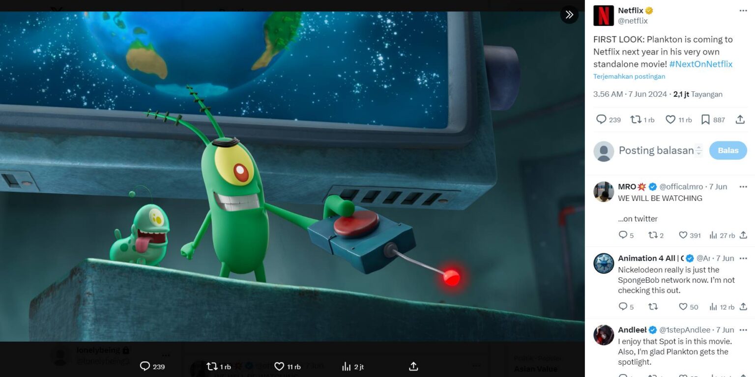 Sekian Lama Jadi Villain di SpongeBob SquarePants, Plankton Akhirnya ...